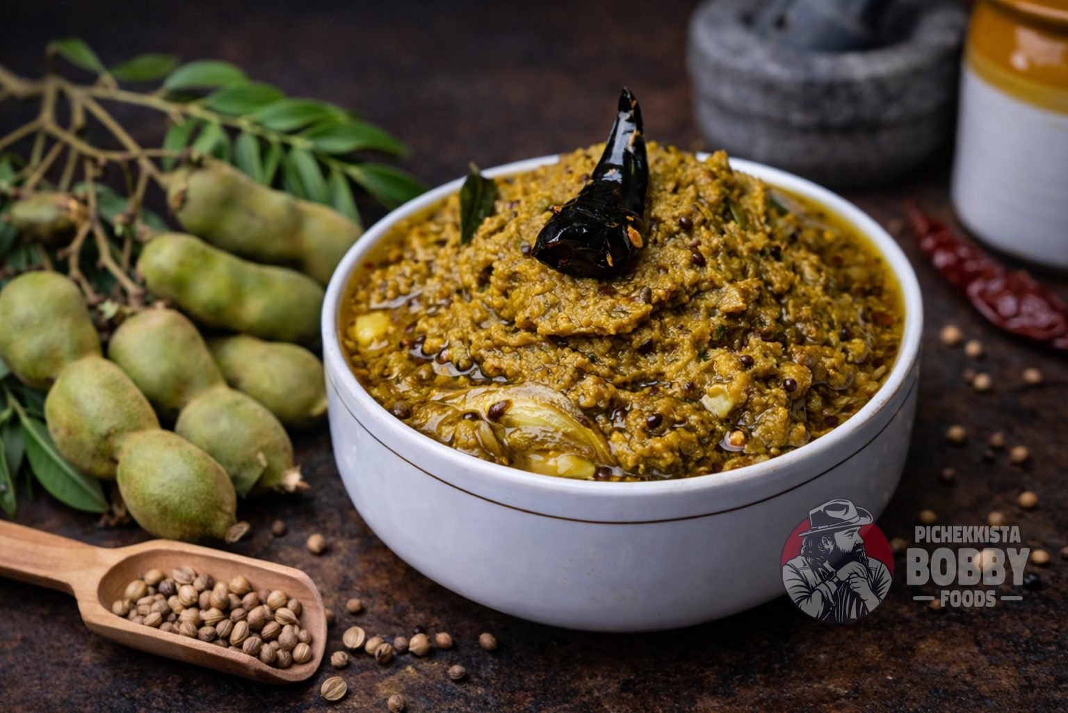 Chinthakaya thokku/Green Tamarind Pickle – Pichekkista Bobby Food